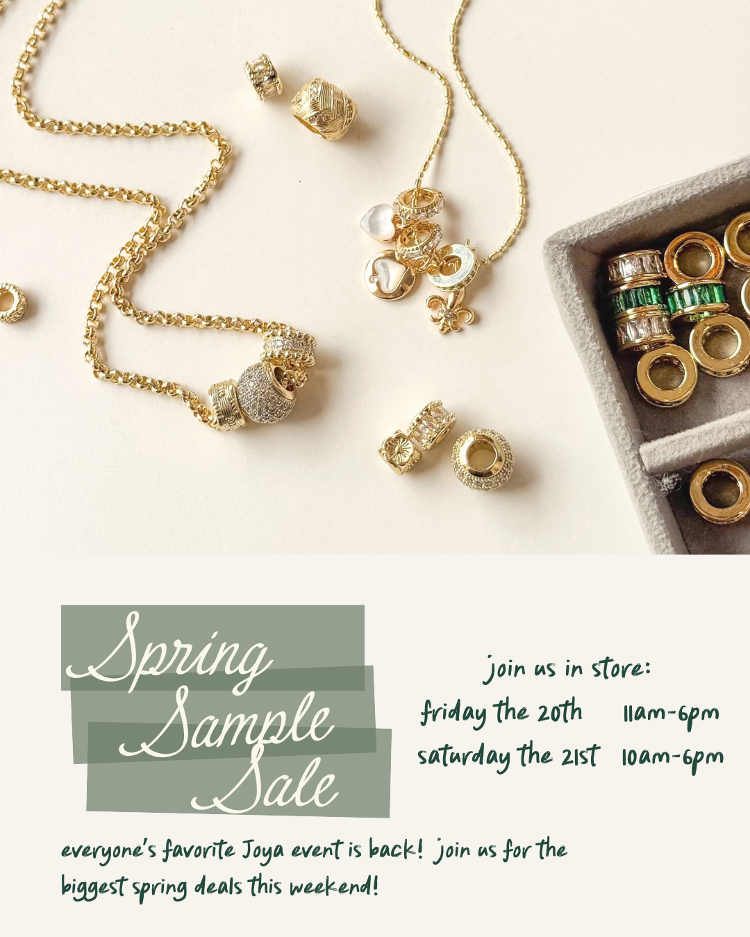 Spring Sample Sale RSVP | Collections by Joya